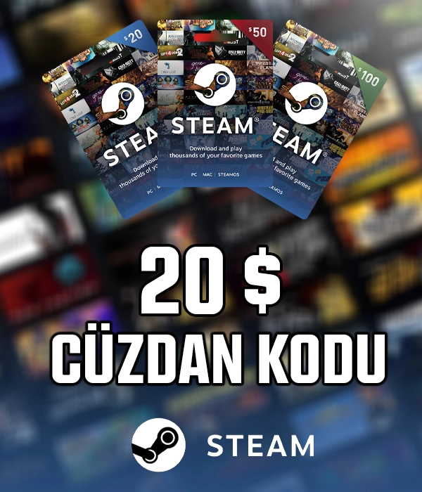 Steam 20 USD Cüzdan Kodu Satın Al