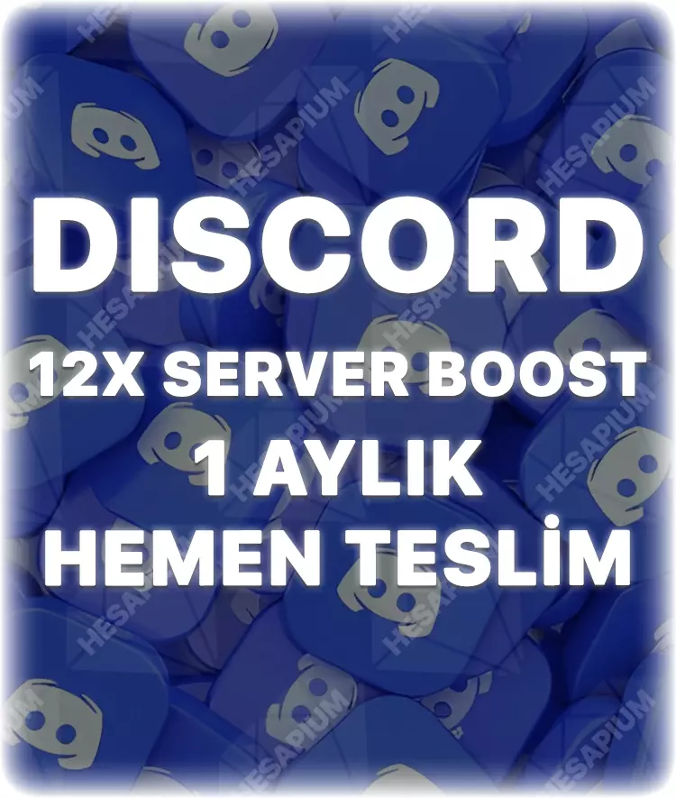 Discord 12x Server Boost 1 Aylık - Garan - Sonteklif