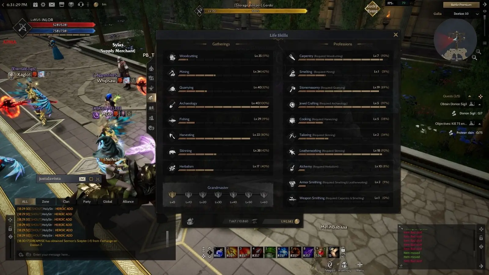 85/5 LUNASKAR ROGUE // 20 RELIC // 800 - Sonteklif