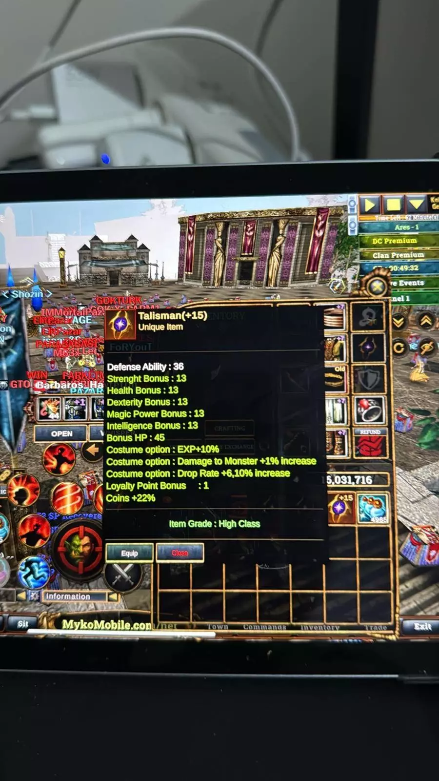 +15 TALISMAN / RELIC SATILIR - Sonteklif